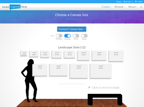 Design Your Own Canvas Online - Add Photos, Text, Colors & More
